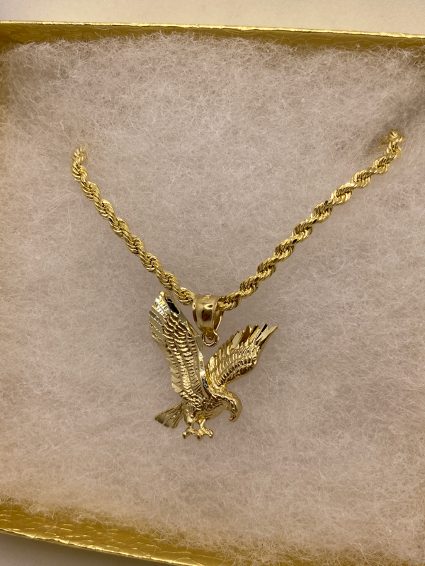10k Eagle pendant | Robinson Jewelry Design